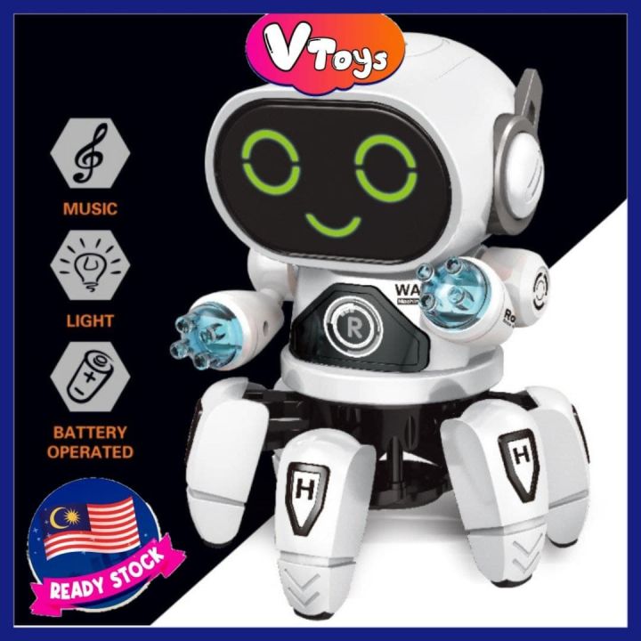 (Ready Stock) Dance Robot Dancing Octopus Comes With Colorful Lights ...