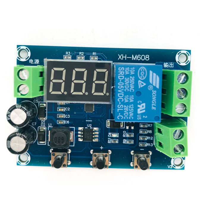 XH-M608 Battery Charge Discharge Module DC6-40V Integrated Voltmeter ...