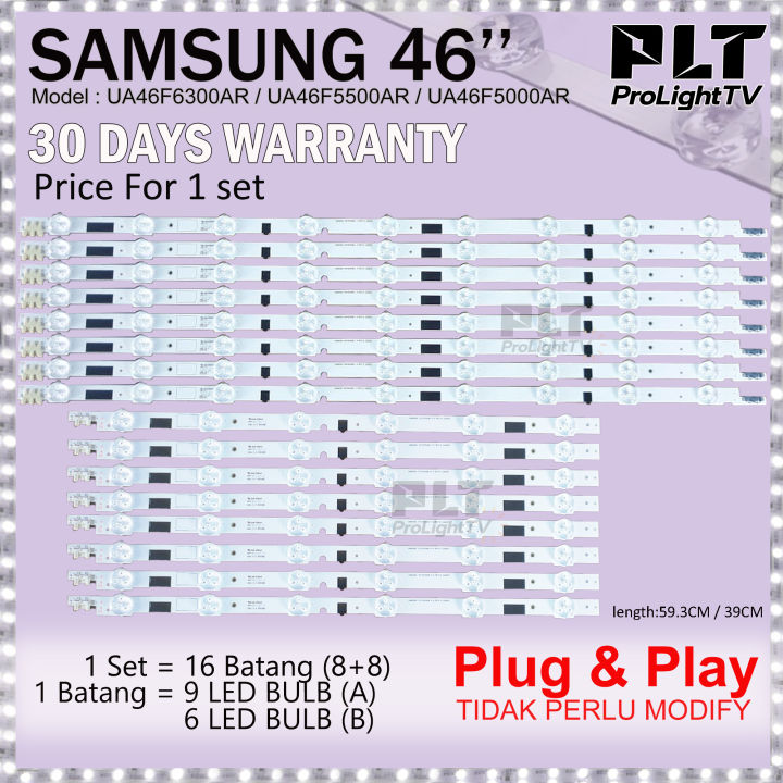 SAMSUNG 46 INCH UA46F6300AR / UA46F5000AR / UA46F5500AR (LAMPU TV) LED ...