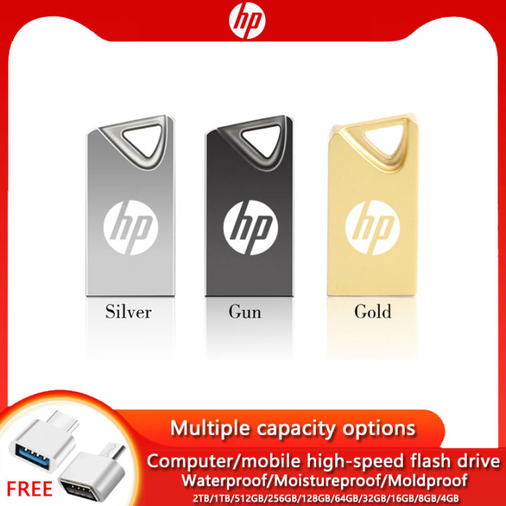 HP super mini USB drive with keychain, 128GB, 256GB, 512GB, memory ...