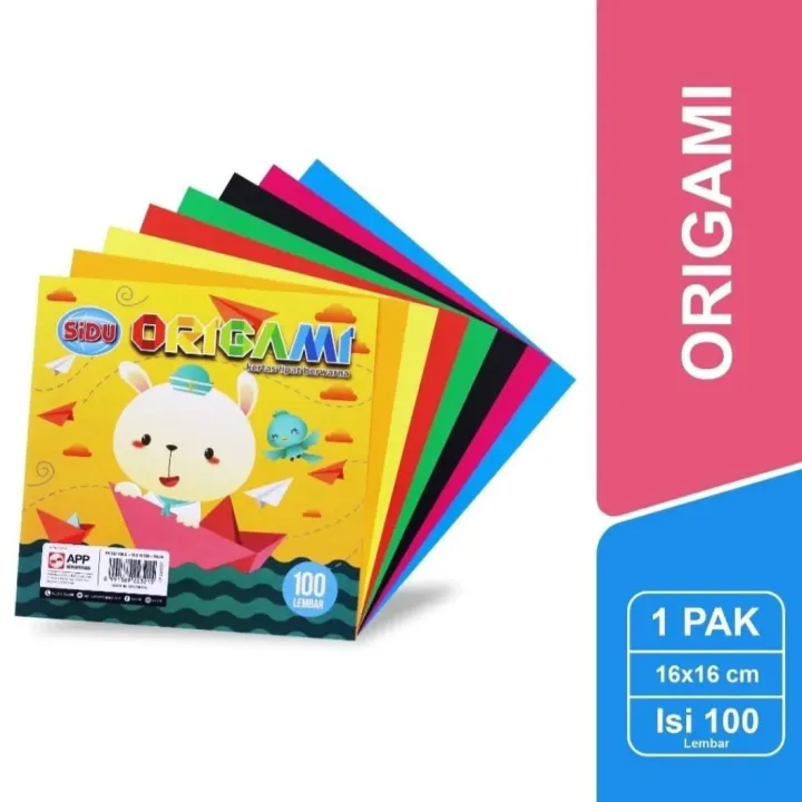 Kertas Origami Sidu Ukuran 16cm 1 Pak (Isi 100 Lembar) | Lazada Indonesia