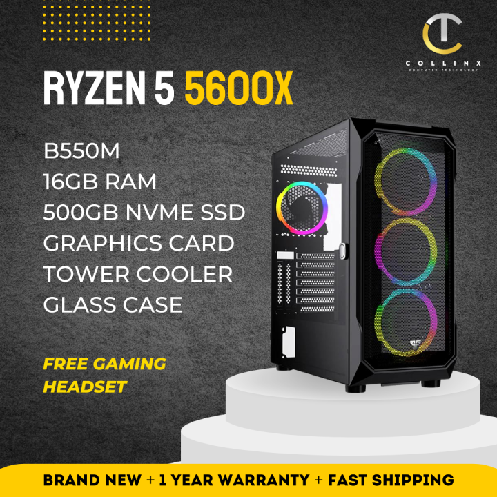 [ GAMING PC BUILD - MVP ] AMD RYZEN 5 5600X RGB PC Desktop | Nvidia RTX ...