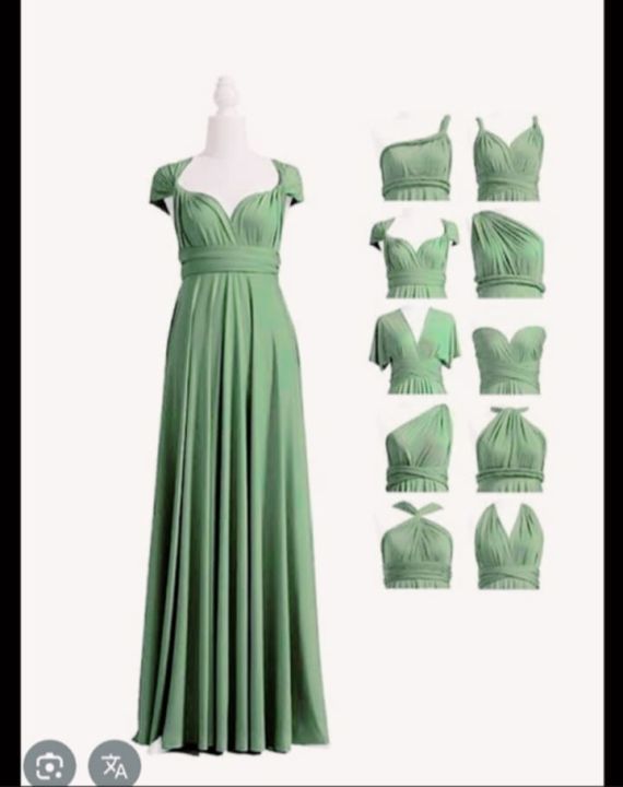 SAGE GREEN Infinity Dress with Attached Tube Floorlength | Lazada PH