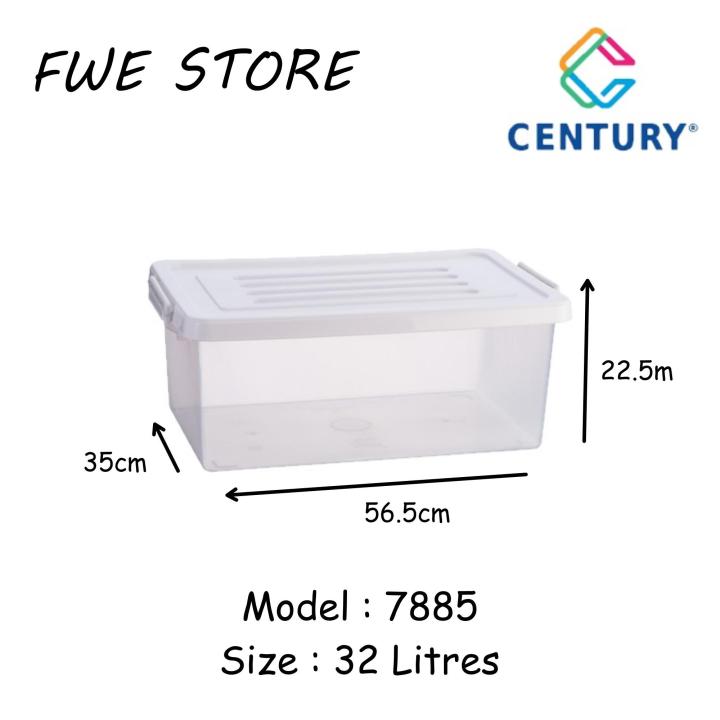 Century Transparent Storage Box 32 Litres - 7885 | Lazada