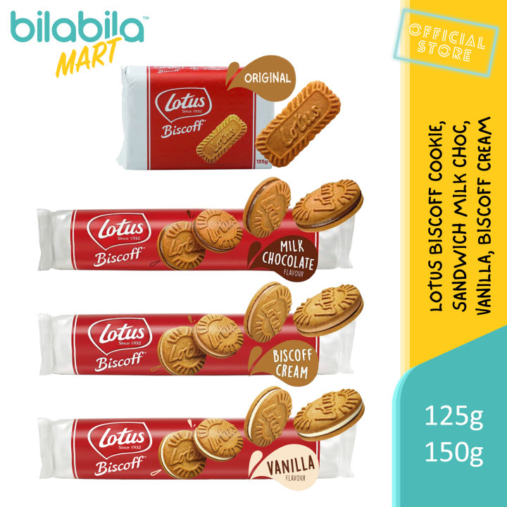 LOTUS Biscoff Original Biscuit Caramelised Cookie / Biscoff Cream Filled Sandwich (Biscoff Cream ...