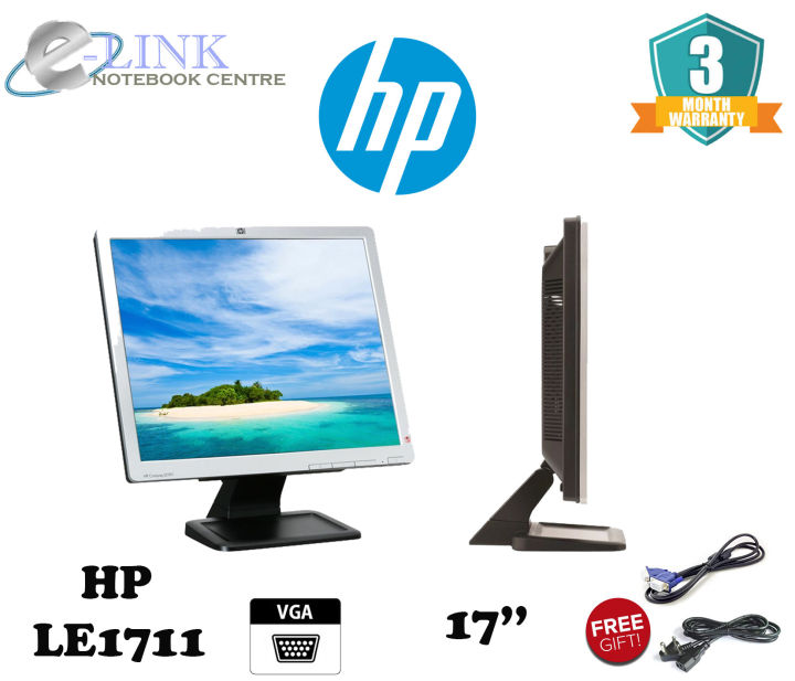 (GRADE A) 17'' INCH HP L1710 SCREEN MONITOR With VGA Port / Free Power ...