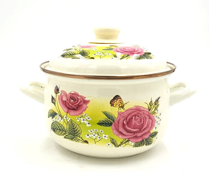 20cm Enamel Stock Pot Ornaments / Enamel Cooking Pot / Enameled Pot ...