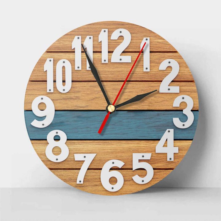 Jam Dinding Kayu Unik 3d Estetik Hiasan Dinding Kamar Aesthetic ...