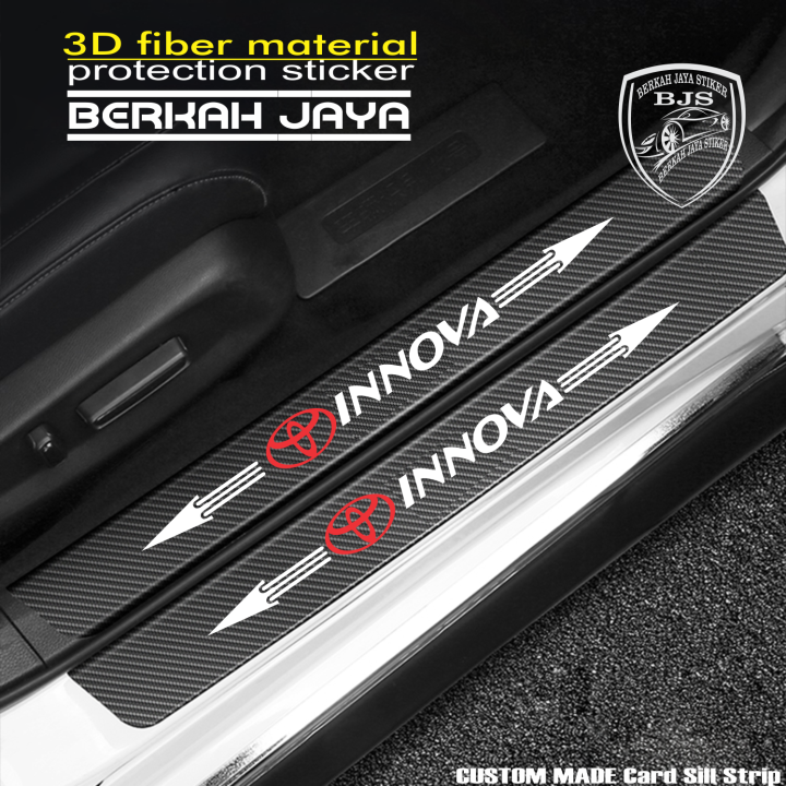 Stiker Pelindung Pintu Mobil Innova 3D Door Sill Plate Guard Toyota ...