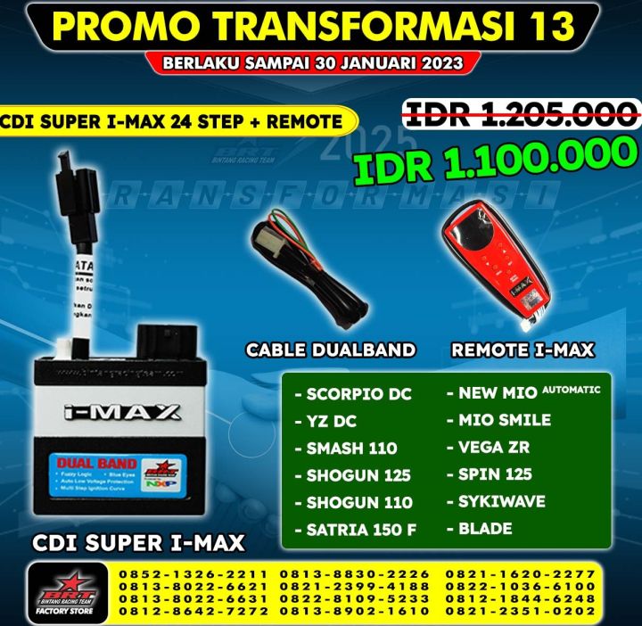 CDI BRT IMAX 24STEP/16STEP / SUPER PRO 26 STEP+ REMOTE SMASH 110 ...