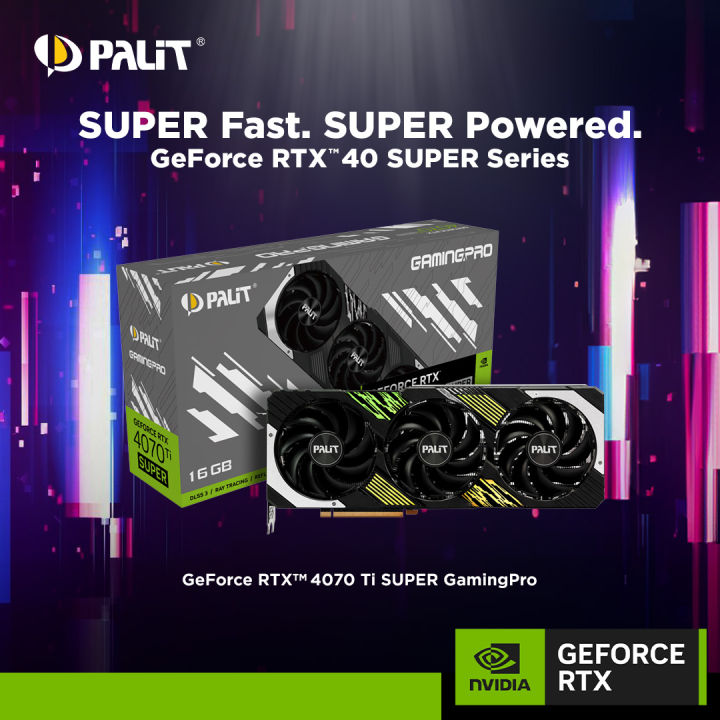 Flexi Tech PALIT GeForce RTX™ 4070 Ti SUPER GamingPro 16GB GDDR6X | Lazada