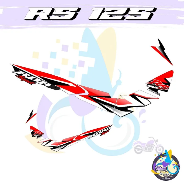 HONDA RS 125 FI STRIPPING STOCK DECALS | Lazada PH