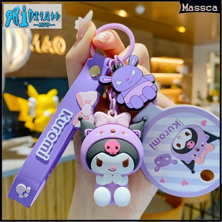 Sanrio cute Yugui dog doll keychain couple car key pendant schoolbag ...