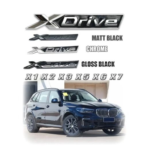 BMW Xdrive Emblem logo Car Rear Trunk Decal Badge Sticker ABS for BMW ...
