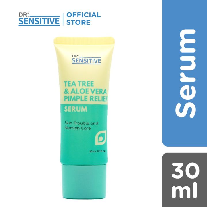 Dr. Sensitive Tea Tree And Aloe Vera Pimple Relief Serum 30mL | Lazada PH