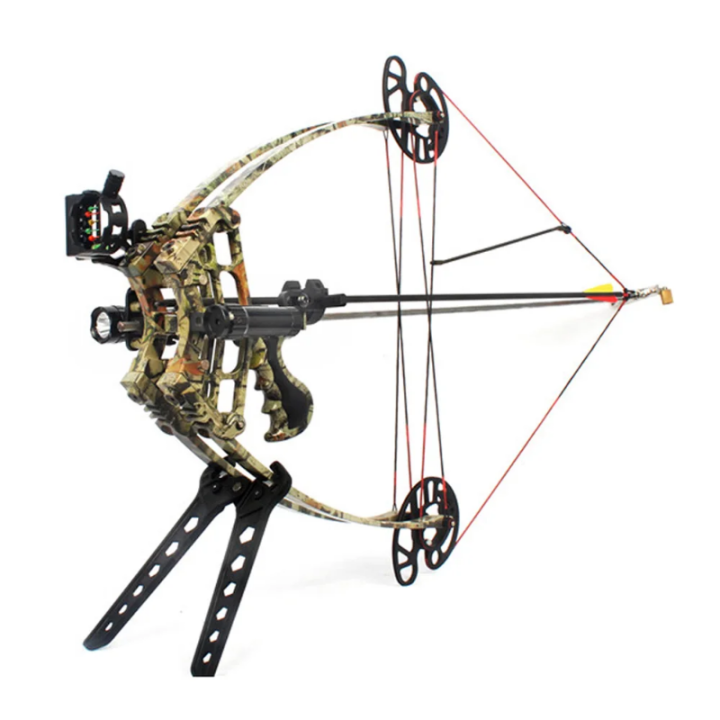 45 Lbs. M109 Archery Triangle Bow Camouflage/Black Compound Hunting ...