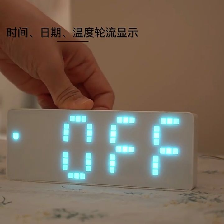 Led Digital Alarm Clocks 3 Levels Brightness Setting Time/temperature ...