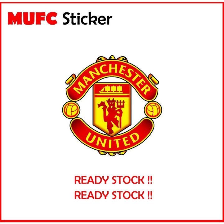 Manchester United logo sticker emblem MUFC Sticker Motor | Lazada