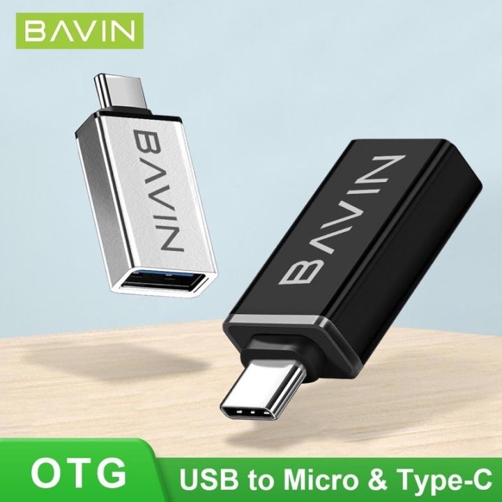 BAVIN OTG Adapter 2.1A Charging & Data Transmission Convertor For Micro ...