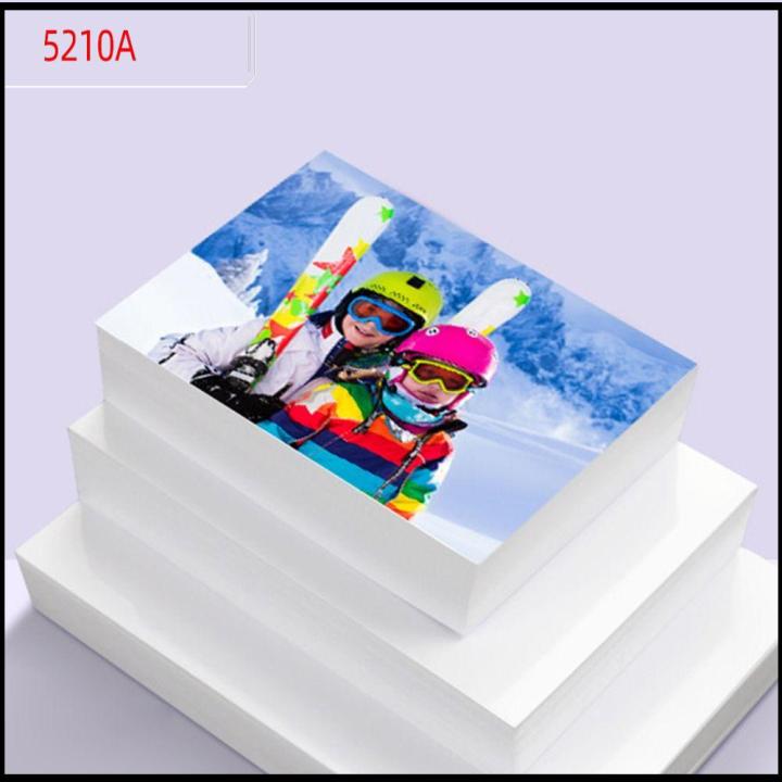 5210A 100/20แผ่น กระดาษภาพถ่ายมันวาว แห้งเร็วมาก ความเงางามสูง กระดาษ ...