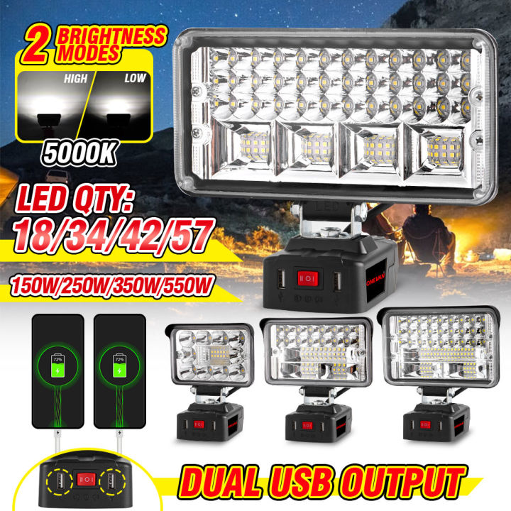 ONEVAN 3/4/5/7 Inch 180° Adjustable Angle LED Work Lights Flashlights ...