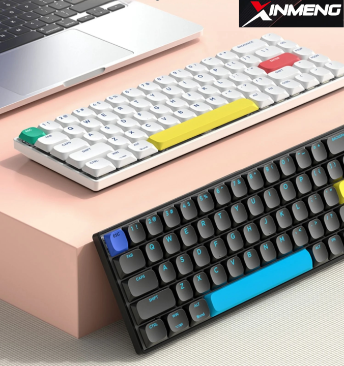 XINMENG C68 Ultra-slim Wireless Mechanical keyboard คีย์บอร์ดไร้สาย low ...