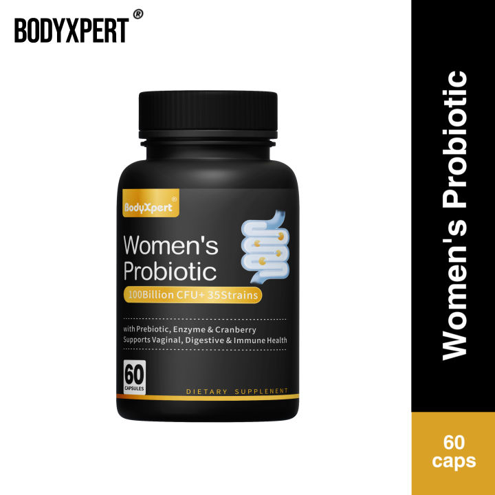 Women's Probiotics 100B with Organic Prebiotics, Cranberry, Promotes ...