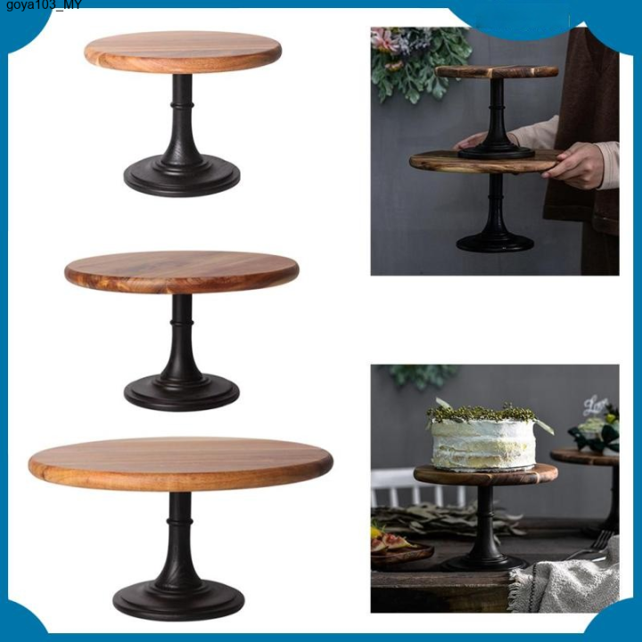goya103 [Direrxa] Cake display rack/Desserts/Handmade wooden circular ...