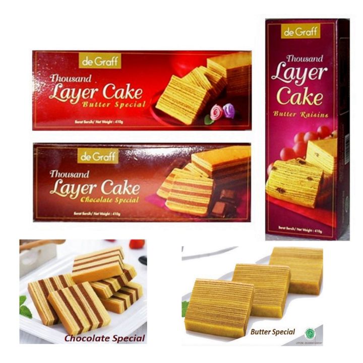 DE GRAFF THOUSAND LAYER CAKE - KEK LAPIS TRADISIONAL INDONESIA 400G ...
