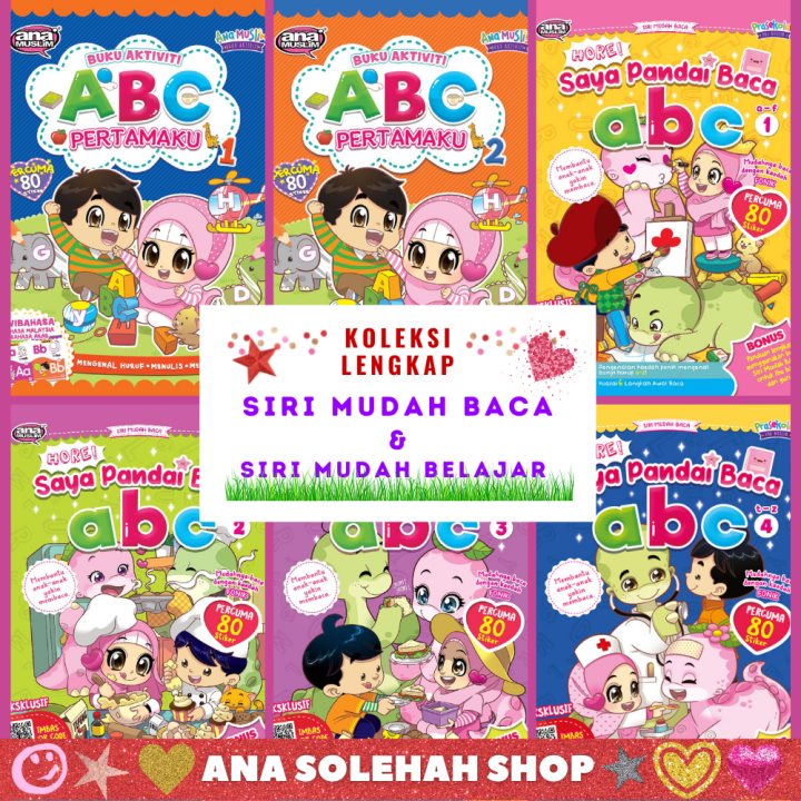 KOLEKSI LENGKAP SIRI MUDAH BACA ABC & MUDAH BELAJAR ANA MUSLIM (123 ...