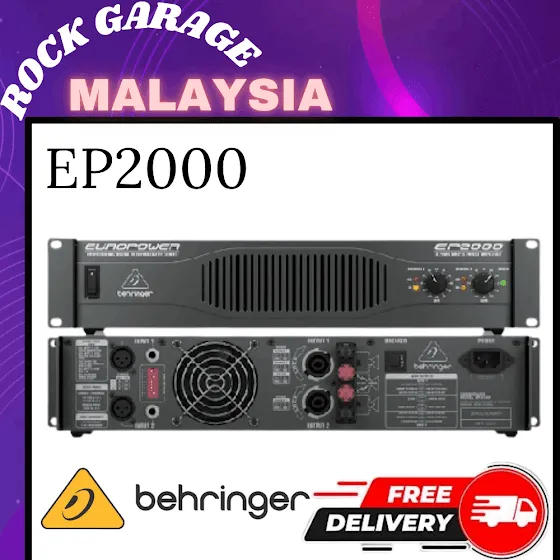 Behringer Europower EP2000 2-Channel Power Amplifier ( EP-2000 / EP ...