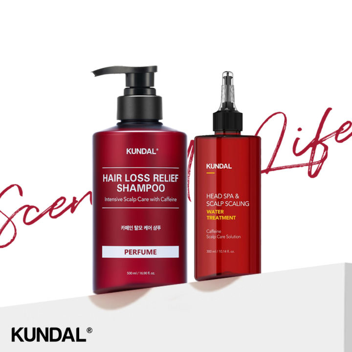 [KUNDAL] [Bundle of2] Scalp Care Solution SET Caffeine Shampoo ...
