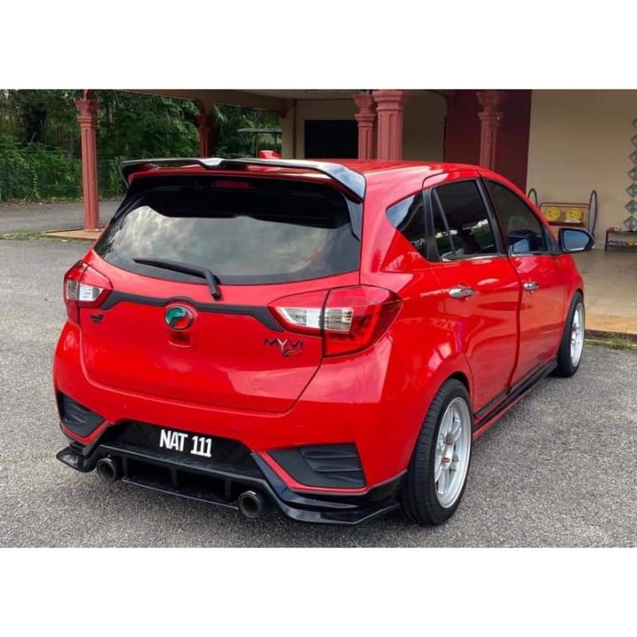 Myvi GEN3 MK spoiler , Myvi MK Style Spoiler without paint | Lazada