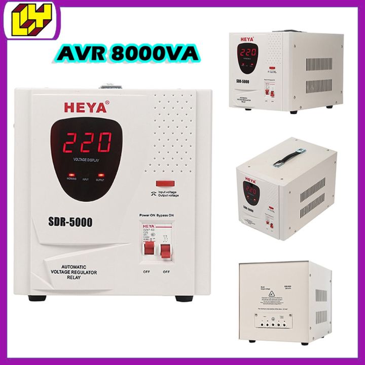 AVR 8000 watt AVR 8000va LED Relay Type Full Automatic AC Voltage ...