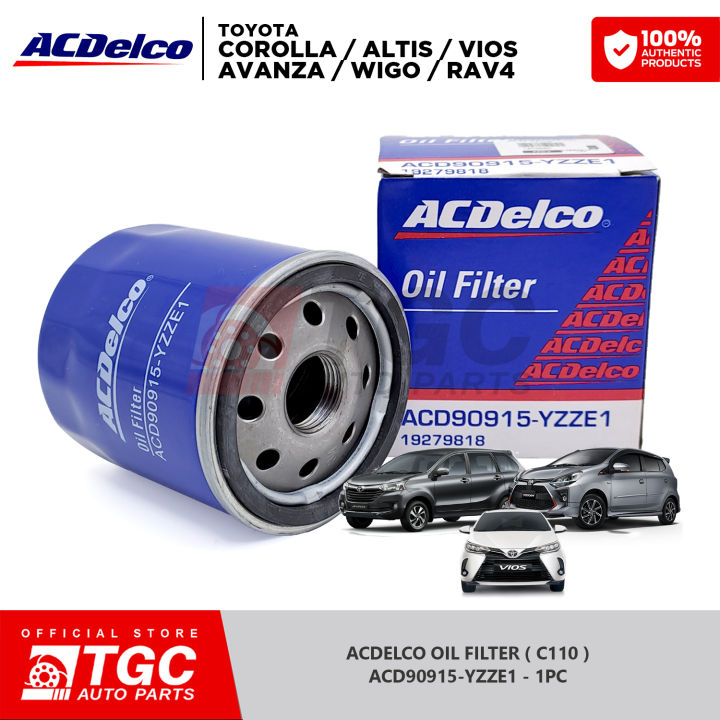 ACDELCO Oil Filter ACD90915-YZZE1 ( C110 ) - 19279818 For Toyota ...