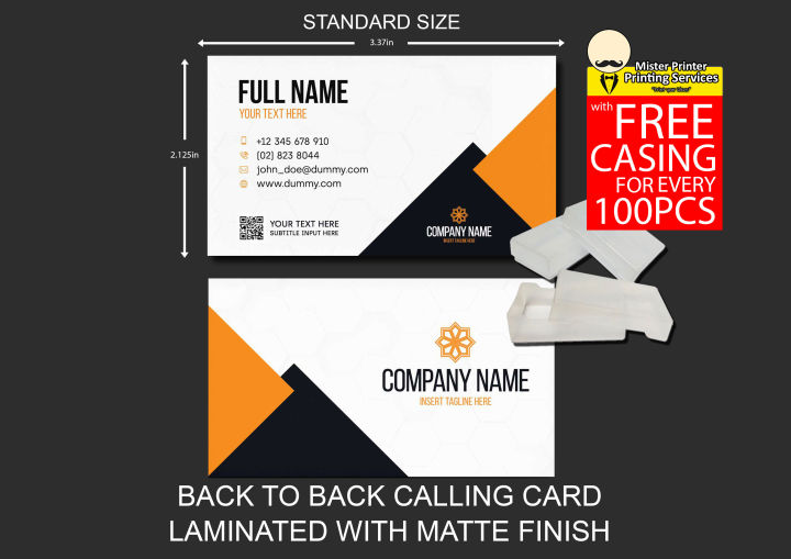 Calling Card - Personalized callingcard Machine Cut | Lazada PH