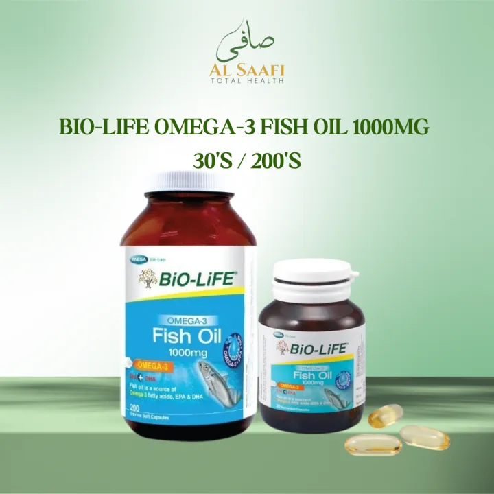 Bio-Life Omega-3 Fish Oil 1000mg 30's / 200's | Lazada