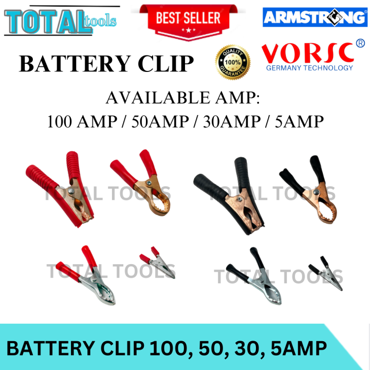 Total Tools Hardware Battery Clip 5AMP, 30AMP, 50AMP, 50AMP, 100AMP ...