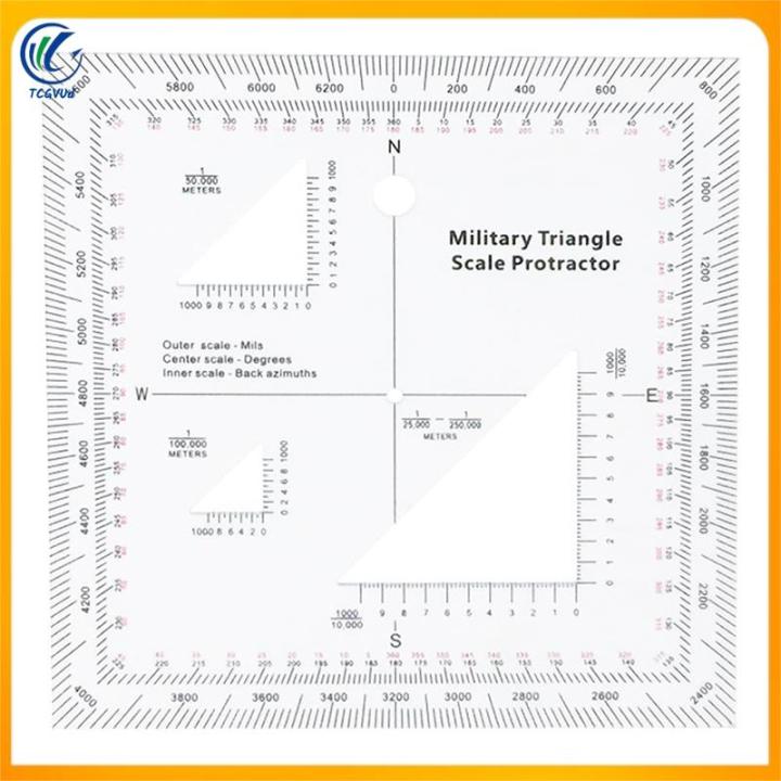 Coordinate Scale Practical Transparent Topographical Map Scale ...