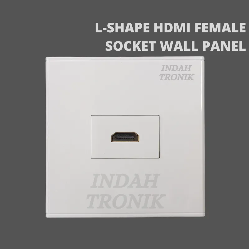 L-SHAPE HDMI SOCKET WALL PANEL WALL PLATE 3" X3" PVC FACE PLATE | Lazada
