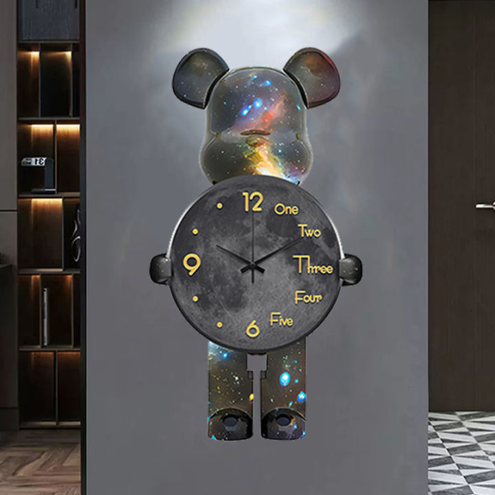 Internet celebrity violent bear clock clock living room dining room ...