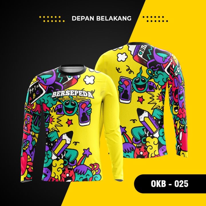 Kaos Baju Jersey Custom Premium Animasi Kartun Lucu Cycling Sepeda ...