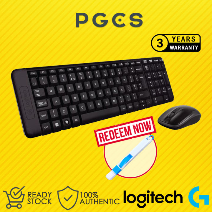 Ready Stock Logitech Mk220 2 4ghz Wireless Compact Keyboard And Mouse Combo Lazada