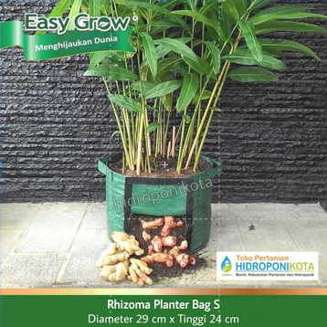 EASY GROW - RHIZOMA PLANTER BAG size S - pot jahe - planter jahe - pot ...
