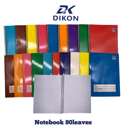 Notebook 80lvs - Dikon Notebook All Grade sold per 10pcs/ream Thick ...