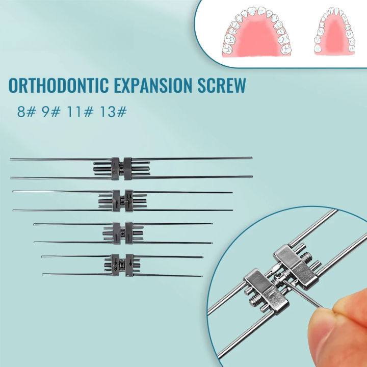 Dental Orthodontic Expansion Screw Standard 8/9/11/13m Stainless steel ...