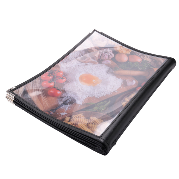 Transparent Restaurant Menu Covers for A4 Size Book Style Cafe Bar 10 ...