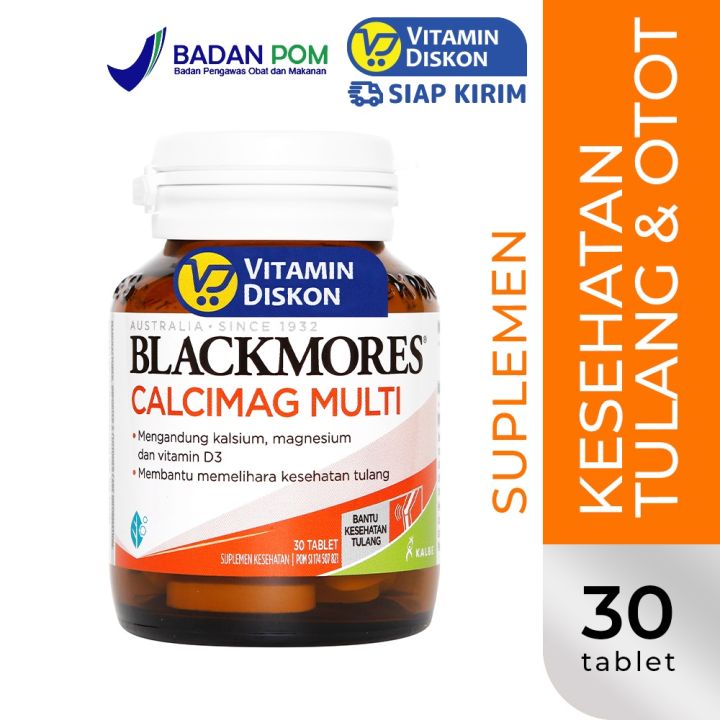 Blackmores Calcimag Multi BPOM Kalbe 30 Tab | Suplemen Vitamin D3 ...