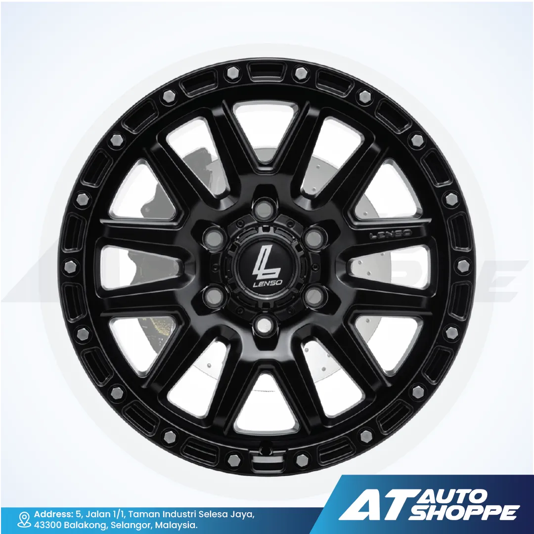 Lenso MX-Marvel - Matte Black 18x9J ET18 6x139.7 (1 Piece) Wheels Sportrims Offroad 4X4 4WD | Lazada