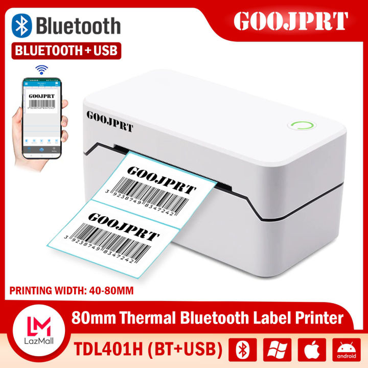 GOOJPRT 80mm Bluetooth Thermal Label Printer GP-TDL401H (BT+USB ...
